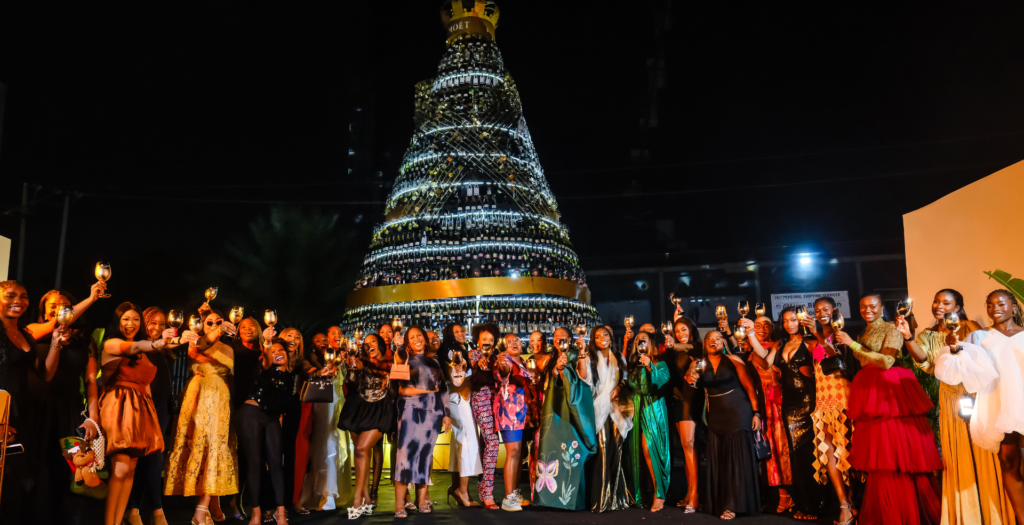 How Moët & Chandon lit up Lagos and our hearts in its first-ever tree ...