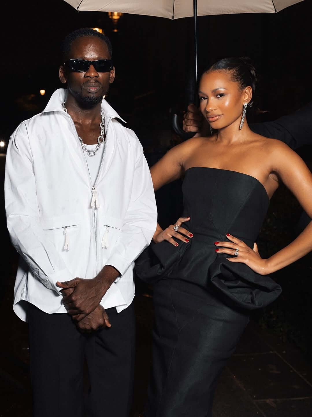 Temi Otedola and Mr Eazi serve power couple goals at PFW